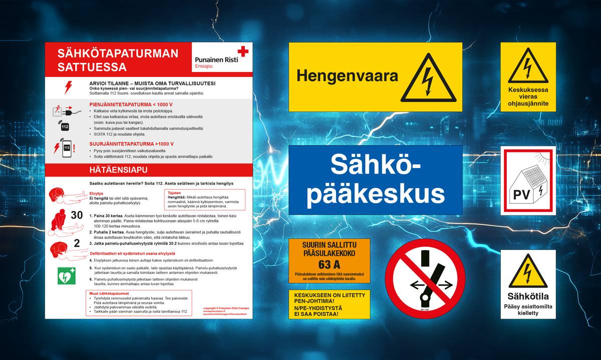 Sähköalan kyltit | Turvakauppa.com - Turvakauppa.com
